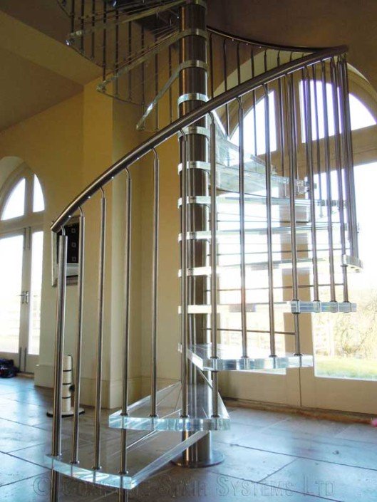 Acrylic Spiral Staircase Nottingham - Spiral Staircases