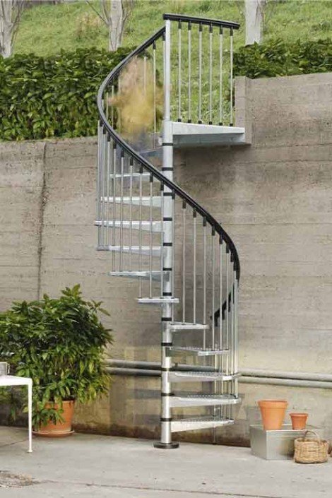 Outdoor Metal Spiral Staircase | Bespoke External Spiral Staircases, UK